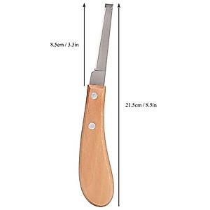Super Sharp Hoof Knife,Horse Hoof Knife,Hoof Trim Tool Blade Farrier Hoof Knife, Horse Shoe Knife(Left)(Straight Right Hand)