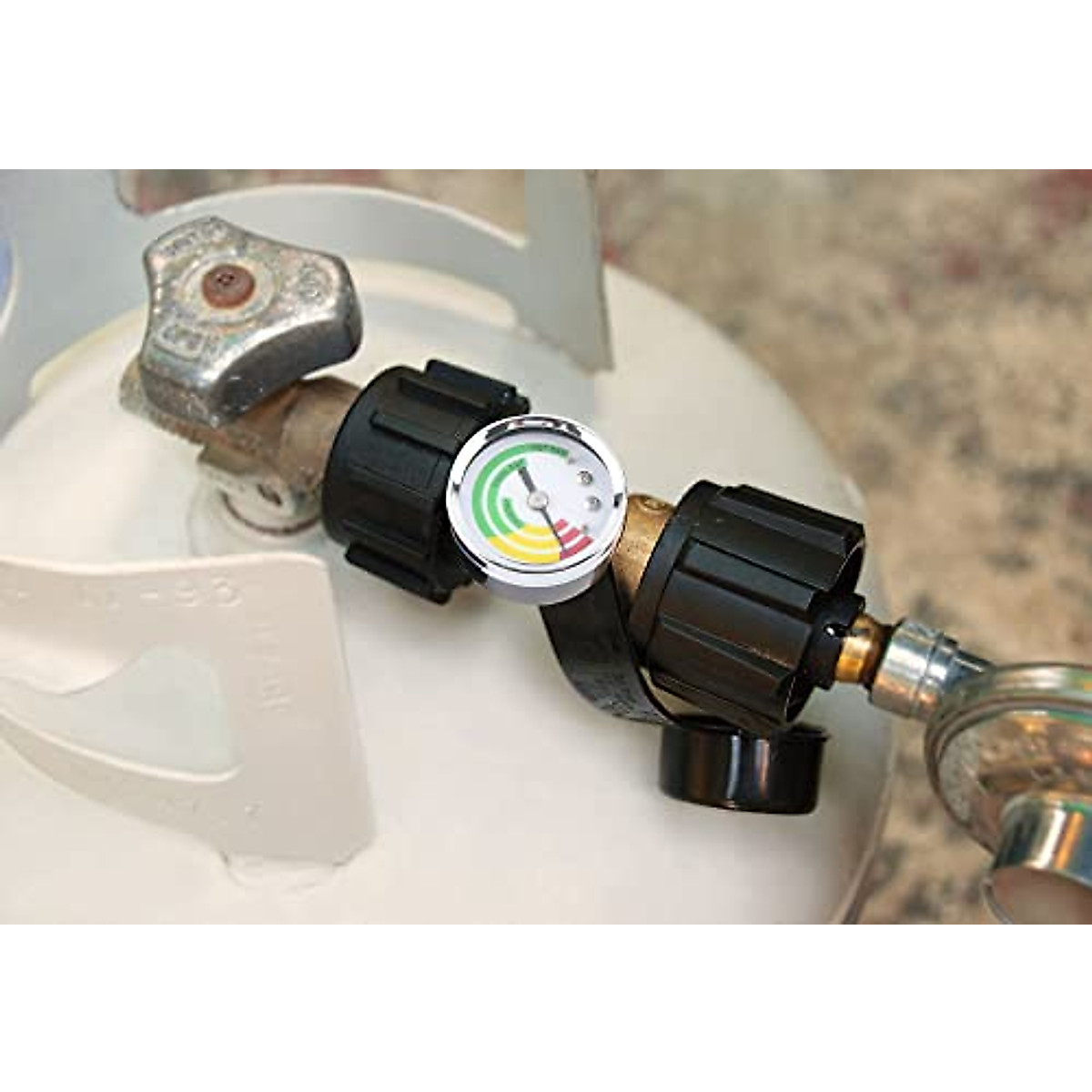 JEASOM Propane Tank Gauge - Lp Gas Gauge Tank Indicator Suitable for RV Camper