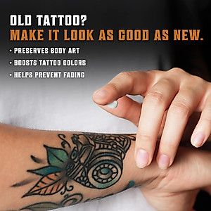 Viking Revolution Tattoo Care Balm for Before, During & Post Tattoo Safe, Natural Tattoo Aftercare Cream Moisturizing Lotion to Promote Skin Healing, Skin Moisturizer, (2oz,1 Pack)