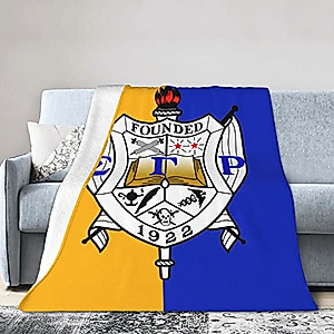 Sigma Gamma Rho Blanket Flannel Throw Ultra Soft Micro Blanket 50inchx40inch, Black