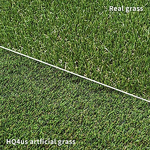 HQ4us Dog Grass pad with Tray Large Dog Litter Box Toilet 34”×23”, 2×Artificial Grass for Dogs,Pee pad, Realistic, Bite Resistance Turf, Less Stink, Potty for Balcony,