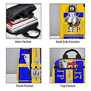 Sigma Gamma Rho Laptop Backpack, Lightweight Multifunctional College Laptop School Bag Sister Backpack Gift