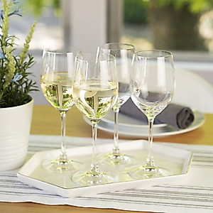 Spiegelau Vino Grande White Wine Glasses, Set of 4, European-Made Lead-Free Crystal, Classic Stemmed, Dishwasher Safe, Professional Quality White Wine Glass Gift Set, 12 oz