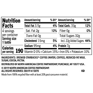 Starbucks Frappuccino, Mocha, Coffee Drink, 9.5 oz (Pack of 4)