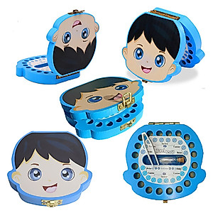 Baby Tooth Keepsake Box,Tooth Fairy Box,Wooden Tooth Box ,Baby Keepsake Storage Box,Tooth Saver,Tooth Holder for Kids Teeth,Tooth Boxes for Lost Teeth for Kids,Newborn Baby Birthday and Shower Gift