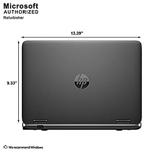 HP ProBook 640 G2 Laptop, 14-inch HD Display, Intel Core i5-6300U Up to 3.0GHz, 8GB RAM, 256GB NVMe SSD, Display Port, Wi-Fi, Bluetooth, Windows 10 Pro (Renewed)