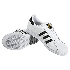 adidas Originals mens Superstar Sneaker, White/Black/White, 12 US