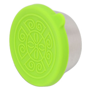 50ml Leak Proof Container, Storage Container, Beauty Salon Essential Oil Cup Portable Stainless Steel Condiment Salad Dressing Container with Lid (Green)