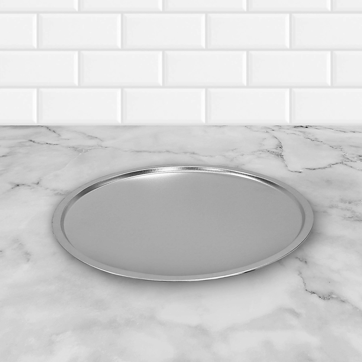 EZ Baker G&S Metal Products 40T Pizza Baking Pan, 12'', Gray