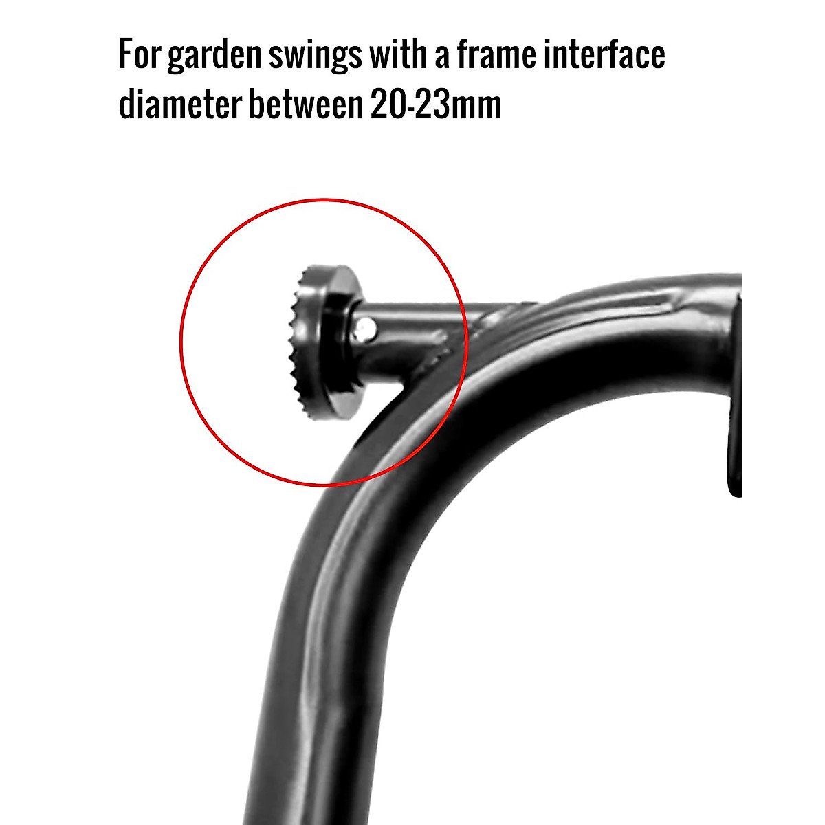 Garden Swing Plastic Fittings to Attach Canopy Frame to Swing Frame Swing Ceiling Bracket Installation, 2Pcs