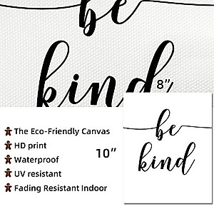 HOMIEVAR Inspirational Wall Art - 6 Pcs Motivational Quotes and Sayings Art Prints for Office, Bedroom, and Home Decor - Work Hard, Be Kind, Stay Humble, Keep Smiling, Keep Honest - No Frame