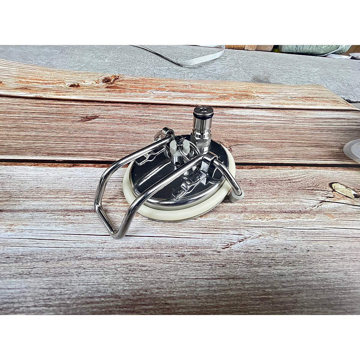 Semfeil Brew Corny Keg Carbonation Keg Lid New Replacement Corny Keg (Soda Keg) Lid Carbonation Stone Beer Force Carbonation Keg Lid Diffusion Stone Carbonating Keg Lid Carbonator