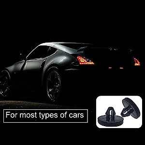 Ajxn 4 PCS Brake Switch Stopper Car Truck Auto Brake Pedal Pad Brake Light Switch Stopper Brake Switch Pad Clutch Pedal Stopper 90541-06036 (Black)