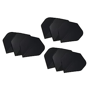 PATIKIL Dart Flights, 9 Pack PET Standard Darts Accessories Replacement Parts for Soft Tip Steel Tip, Black