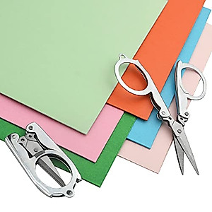 XINMEIWEN 4Pack Small Folding Scissors Portable Travel Scissors Stainless Steel Cutter Mini Scissors Set for Home Office and Travel Trip Scissors