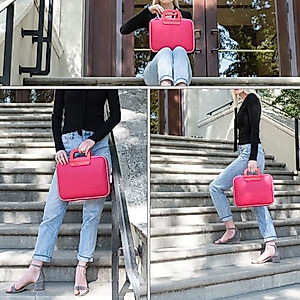 12 13 Inch Laptop Sleeve Hard Shell Case Shoulder Bag for Women for iPad Pro 13/Air 13/Pro 12.9, Surface Pro X/9/8/7, Galaxy Tab S9+/S8+/S7 Plus