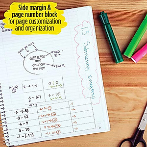 Five Star Interactive Notetaking, 1 Subject, College Ruled Spiral Notebook, 100 Sheets, 11" x 8-1/2", Customizable, Black (06374AA2)