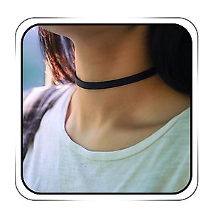 JAKAWIN Choker Necklace Adjustable Black Collar Necklaces for Women NK129