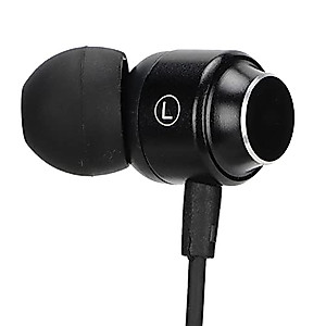 Dilwe Neckband Headphones, Headset Neck Mounted Wireless Headset Neckband Sports Headset Noise Reduction Earplugs with Microphone (Black)