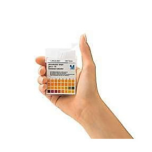 pH Tester Strips (100 Count) - Body Acid/Alkaline Test - Range pH 5.0-10.0 - EMD ColorpHast, 1 Pack
