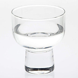 Toyo Sasaki Glass J-00300 Cooling Sake Glass, Clear, 4.2 fl oz (125 ml), Cup, Made in Japan, Dishwasher Safe, Pack of 6
