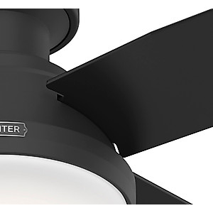 Hunter Fan Company 52390 Dempsey Ceiling Fan, 44 Inches, Matte Black