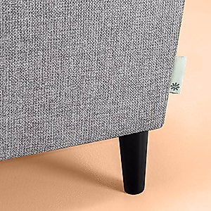 ZINUS Jackie Loveseat Sofa / Easy, Tool-Free Assembly, Soft Grey