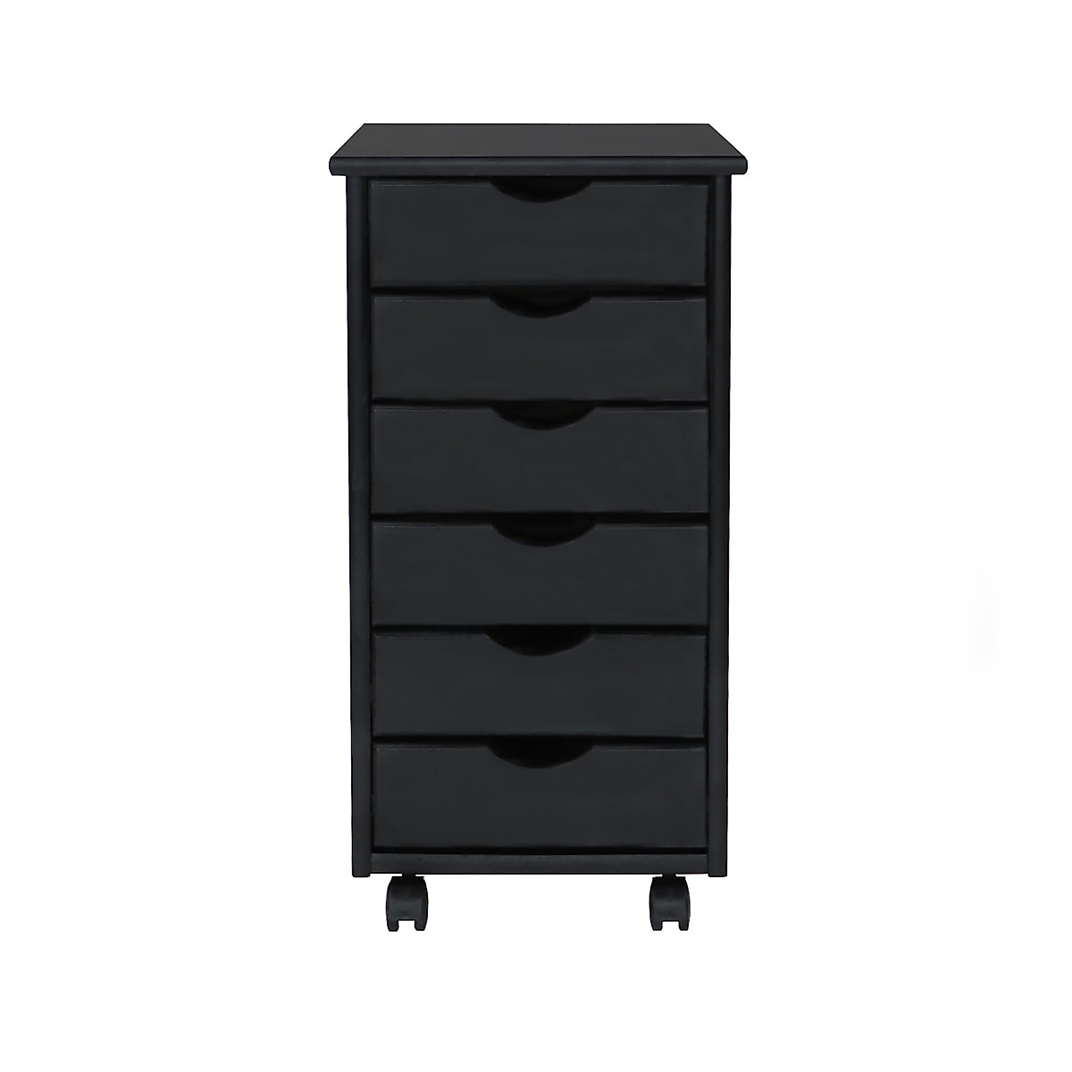 ADEPTUS 10016 6 Drawer Roll Cart, Black