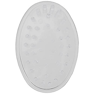 iDesign Plastic Soap Dish, Soap Saver, and Kitchen Sponge Holder - Set of 3, 0.75” x 3.25” x 4.75”, Clear