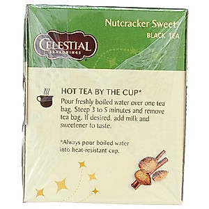 Celestial Seasonings Black Tea, Nutcracker Sweet, 18 Count
