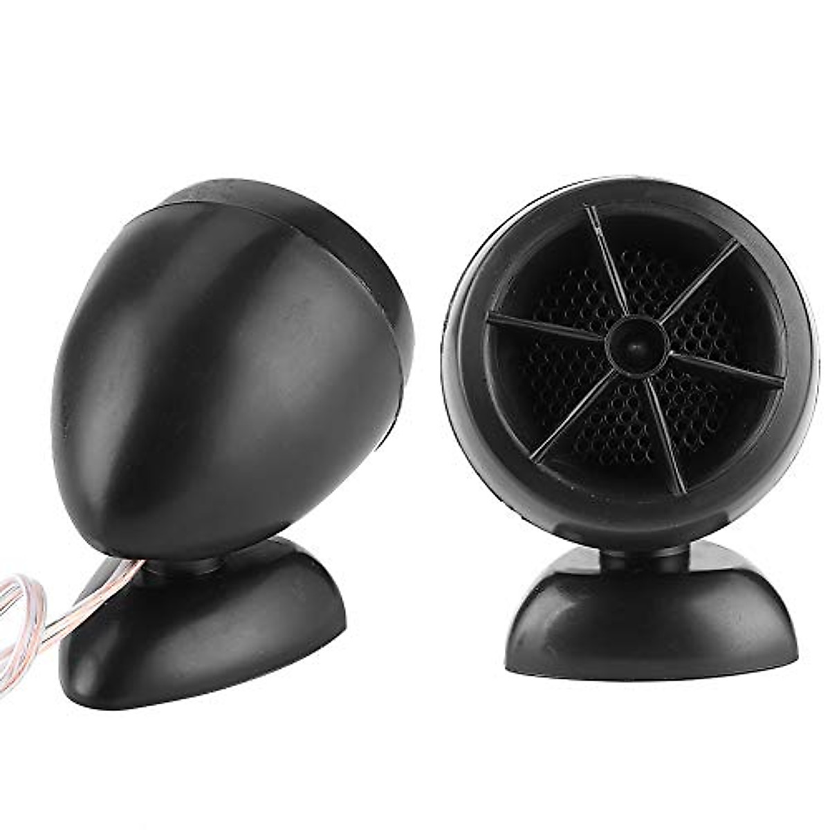 Yctze Car Tweeter 1200W 12V Tweeter Mini Horn Music Dome Loudspeaker for Car Audio System(Black) for tweeters for car Audio Competition tweeters for car Audio Tweeter Speakers for car Audio tweeters