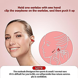 Ttbesmi Open Ear Buds Ear Clip Bone Conduction Headphones Head Phones Bluetooth Clip On Headphones Tiny Wireless Bone Buds Bluetooth Clip On Bone Conduction Headset Auriculares De Conduccion Osea