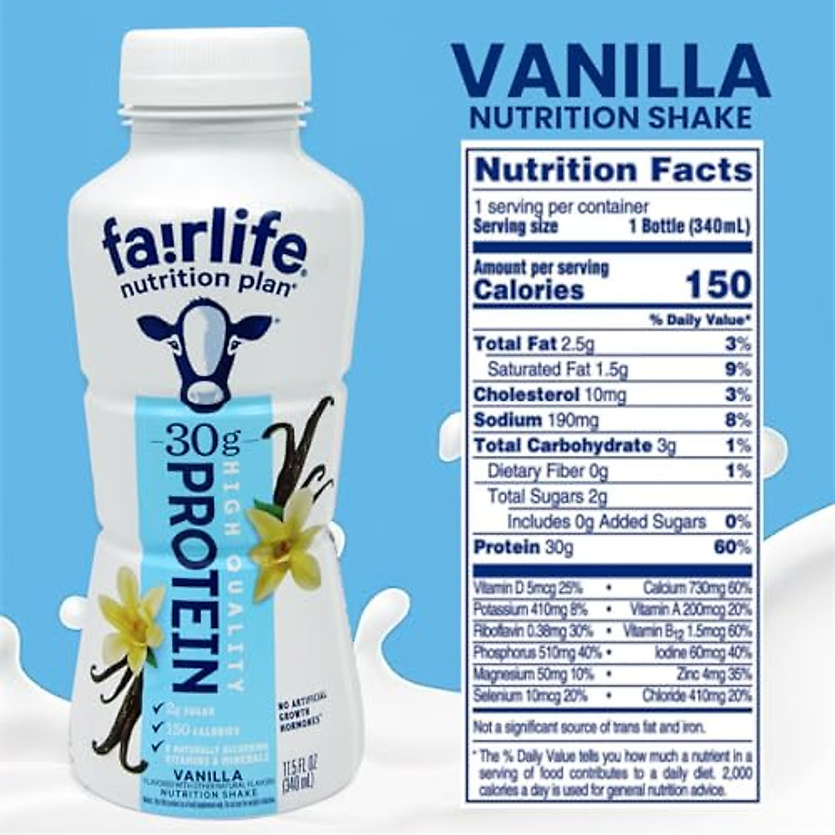 Niro Assortment| Fair life Protein Shakes, Pack Of 12 - Chocolate Fair life Shake And Fair life Vanilla Protein Shake Variety, 11.15 Oz Each - Premium Fair life Protein Shake With Niro Beverage Sleeve