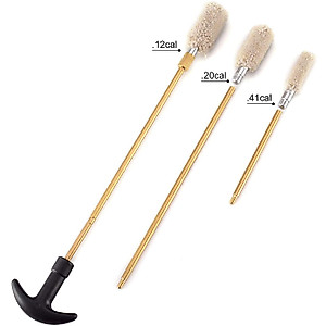 BOOSTEADY Pro Gun Cleaning Kit Universal Gun Cleaning Kit Handgun Shotgun Cleaning Kit for All Guns with High-end Brass Brushes, Mops, Jags, Reinforced Rods