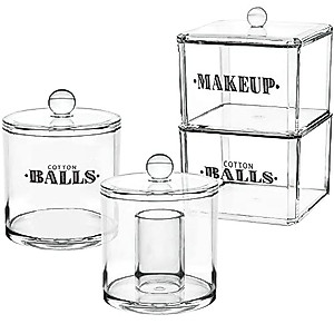 Talented Kitchen Farmhouse Bathroom Beauty Organization Labels – 72 Bathroom & Makeup Organization Preprinted Sticker. Water Resistant, Canister Labels. Jar Decals Bath Storage (Set of 72 – Bathroom)