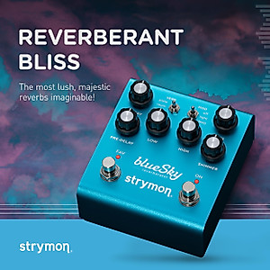 Strymon blueSky V2 Guitar Effects Pedal with Studio Quality Plate, Room and Spring Reverbs, for Electric and Acoustic Guitar, Synths, Vocals and Keyboards