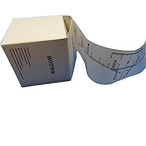 HOTWE Eyebrow Ruler Sticker for Microblading - Disposable Adhesive Eyebrow Measurement Stencil for Tattooing - brow Makeup Tools (50Pcs of Pack)