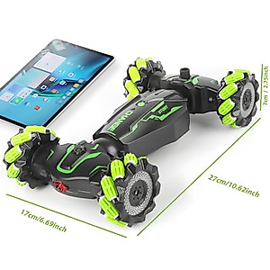 Remote Control Car-Rc Cars Stunt Car Toys 4WD Gesture Sensing Rc Car Rechargeable Toy Cars -Transformer 360° Rotating Hand Controlled Car -Birthday Gifts Outdoor Toys for Kids 6 7 8 9 10 11 12 yr