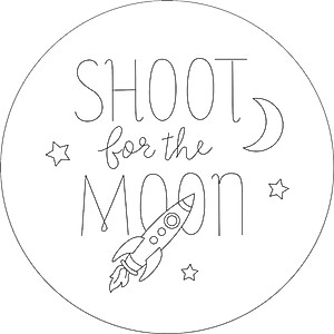 Celestial Embroidery Pattern Transfers (set of 10 hoop designs!)