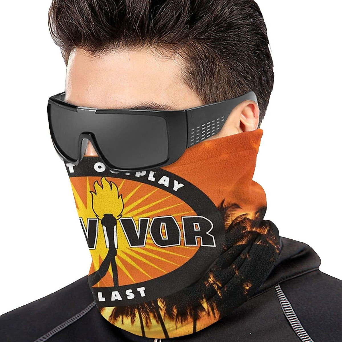 Suruiver Mask Magic Scarf Bandana Balaclava Headband Neck Gaiter, 1-2