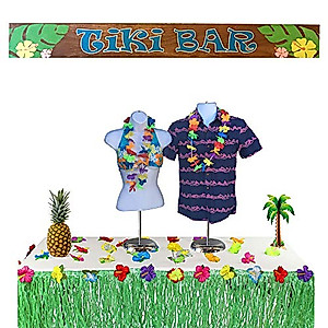 4-Pack Male Mannequin Torso, Dress Form Hollow Back Body Tshirt Display, w/Stand for Counter by EZ-Mannequins for Craft Shows, Photos or Design, Easy to Assemble and Store, S-M Clothing Sizes, White.