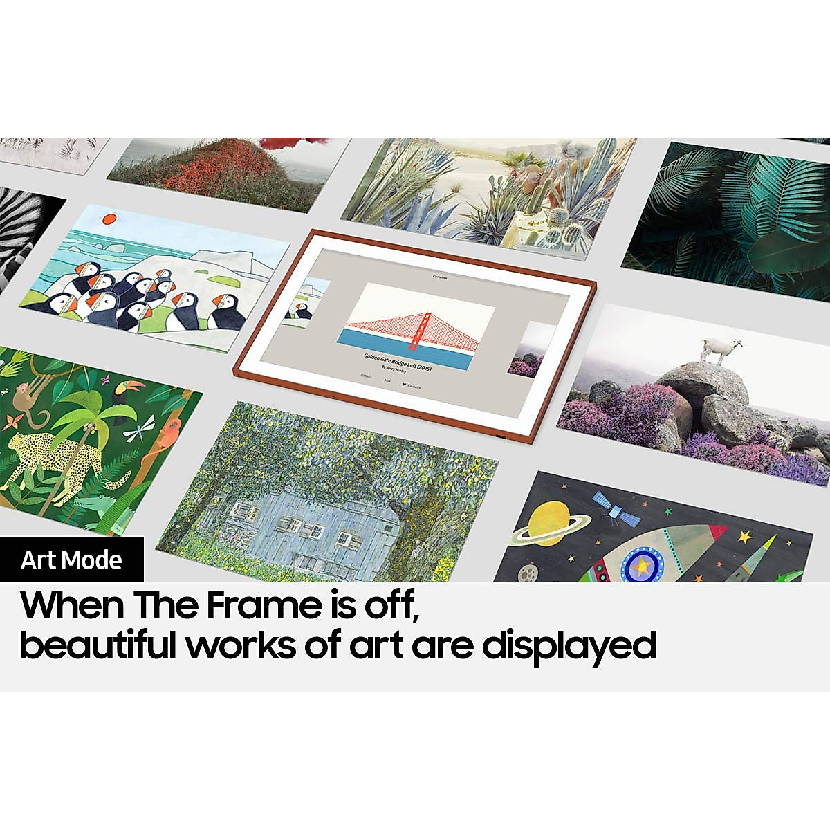 SAMSUNG 75-Inch Class Frame Series - 4K Quantum HDR Smart TV with Alexa Built-in (QN75LS03AAFXZA, 2021 Model)