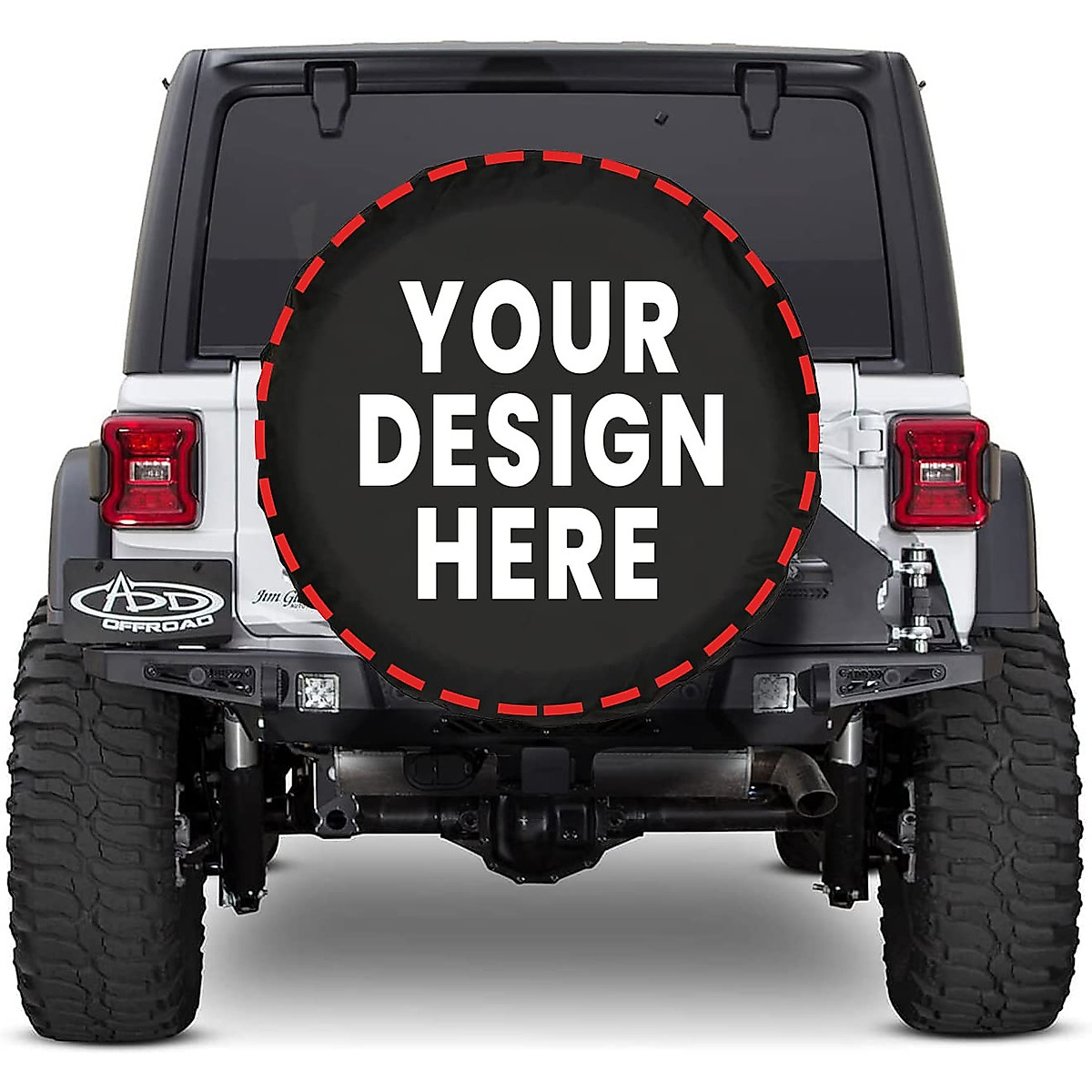 Custom Spare Tire Cover Personalized Wheel Tire Cover Add Your Own Photo Text Logo Waterproof Dust-Proof Spare Wheel Cover Protectors for Trailer Truck SUV Universal All Vehicles