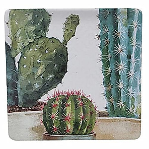 Certified International Cactus Verde Square Platter, 12.5",One Size, Multicolored