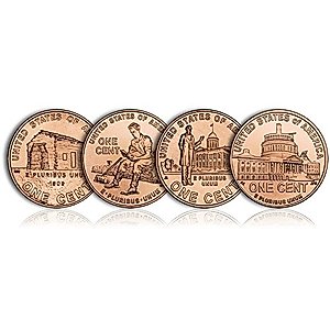 2009 P, D ALL Single Lincoln Cent Coins 2 of each Type 8 Loose Coins Coin Set Uncirculated
