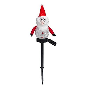 lack Solar LED Lawn Light ,Christmas Snowman Decorative Light Waterproof Outdoor LED Solar Powered Light for Home Garden Yard Patio