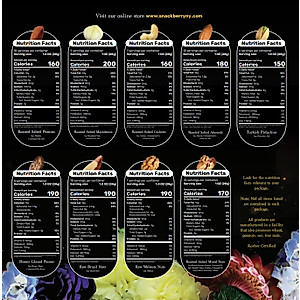 Holiday Mixed Nuts Gift Basket, in Elegant Box, Gift Set for Easter, Birthday Party, Sympathy, Healthy Gift Snack Box for Men and Women. Kosher - Snackberry (Premium)