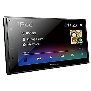 Pioneer 6.8" Double DIN Touchscreen Display, Apple iPhone and Android Music Support, Bluetooth in-Dash AM/FM Front USB Digital Multimedia Car Stereo Receiver/Free Alphasonik Earbuds