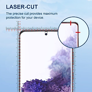 LK 3 Pack for Samsung Galaxy S20 Plus Screen Protector [Not Glass] [Support Fingerprint Unlock] Bubble Free, with Easy Installation Tool, 3D Curved Max Coverage for S20 Plus 6.7-inch