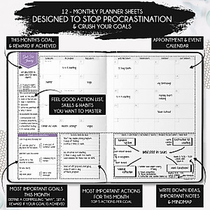Law of Attraction Planner 2024-2024 Planner Weekly and Monthly, Hourly Planner, Daily Planner, Daily Gratitude Journal, Positive Habit Maker, Vision Board, Planner Stickers & Gift Box